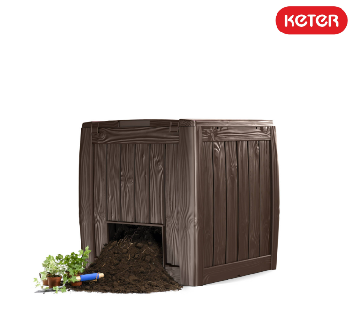 Komposto dėžė DECO-COMPOSTER su dugnu 340 L, K231600 | Muresta.lt
