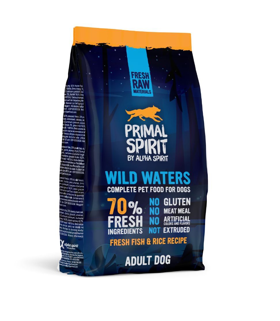 PRIMAL Wild Waters Adult Dog drėgnas pašaras šunims 1kg, PRIM0201 ...