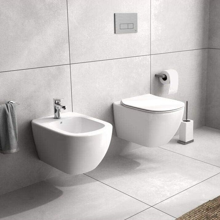 Pakabinamas unitazas Tesi AquaBlade baltas, T354601 | Muresta.lt