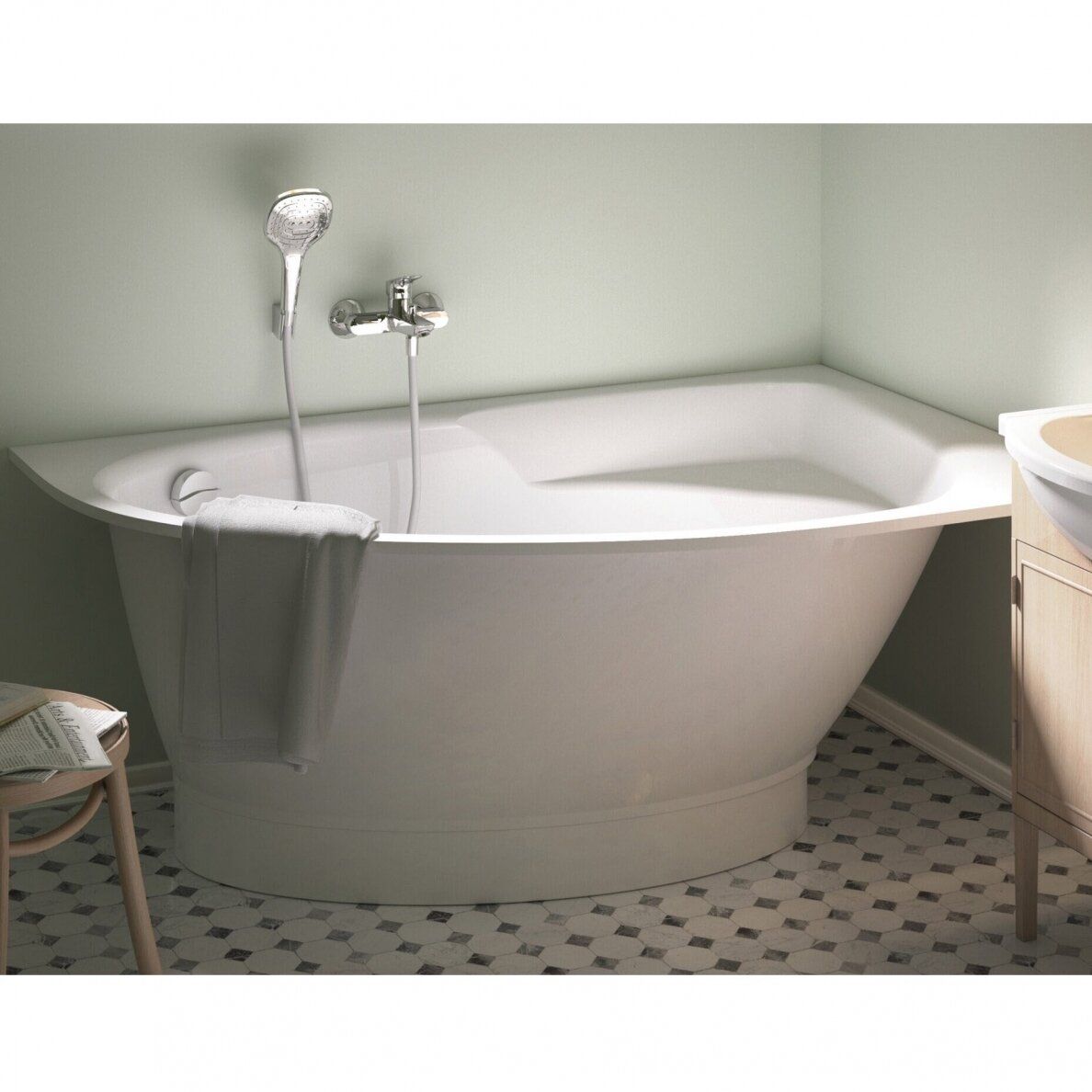 Vonia PAA Tre D 150x100 cm balta VATRE/D/00 | Muresta.lt